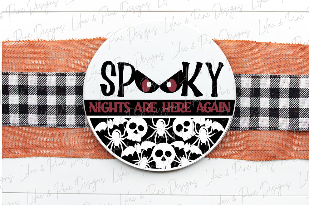 Halloween sign SVG, Halloween door hanger SVG, Spooky welcome sign svg ...